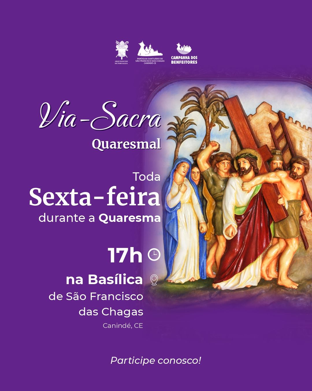 Via-Sacra quaresmal na Basílica de São Francisco - Santuário de Canindé